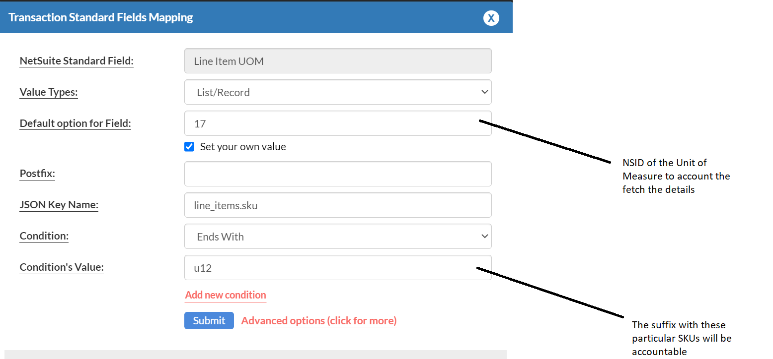 How to the let the Unit of Measure pass through to NetSuite on Line Item using Robust NetSuite ...